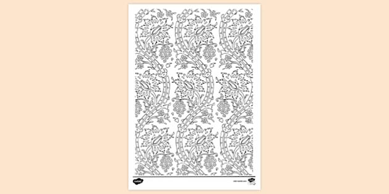 Pretty Pattern Colouring Page | Colouring Sheets - Twinkl