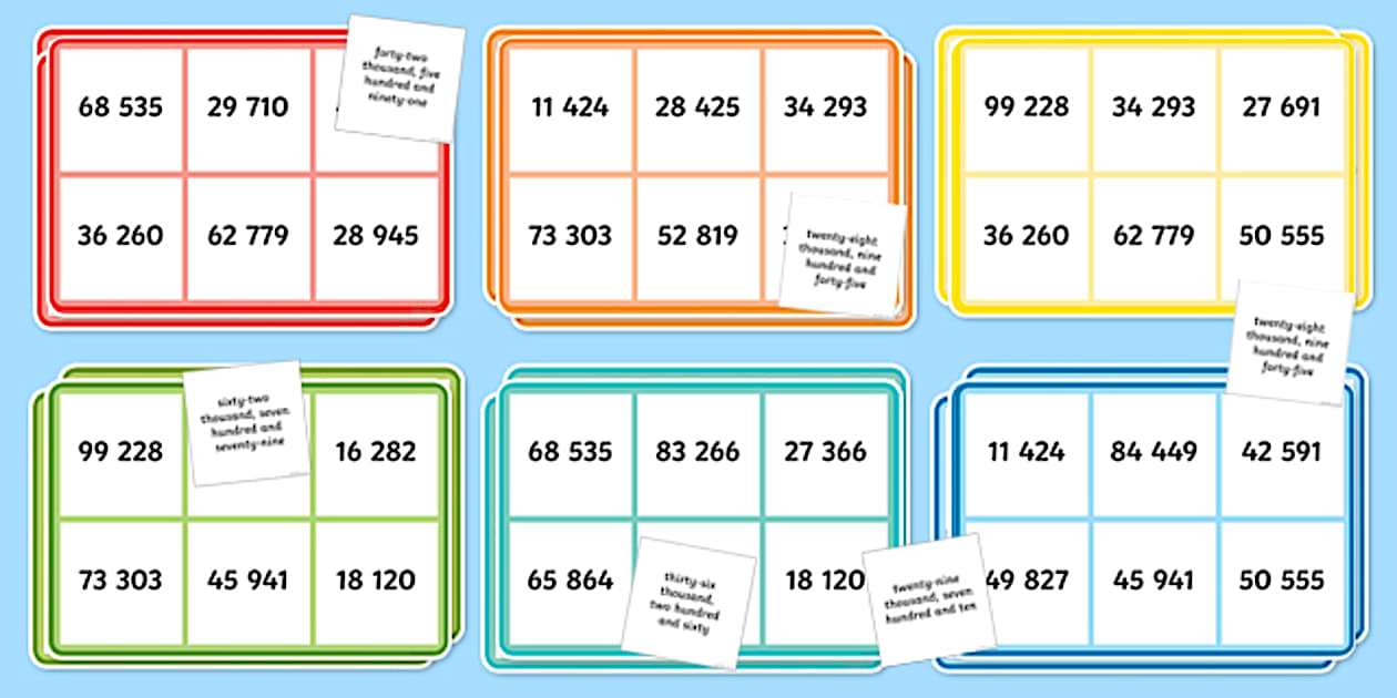 Editable 5-Digit Number Bingo (teacher made) - Twinkl