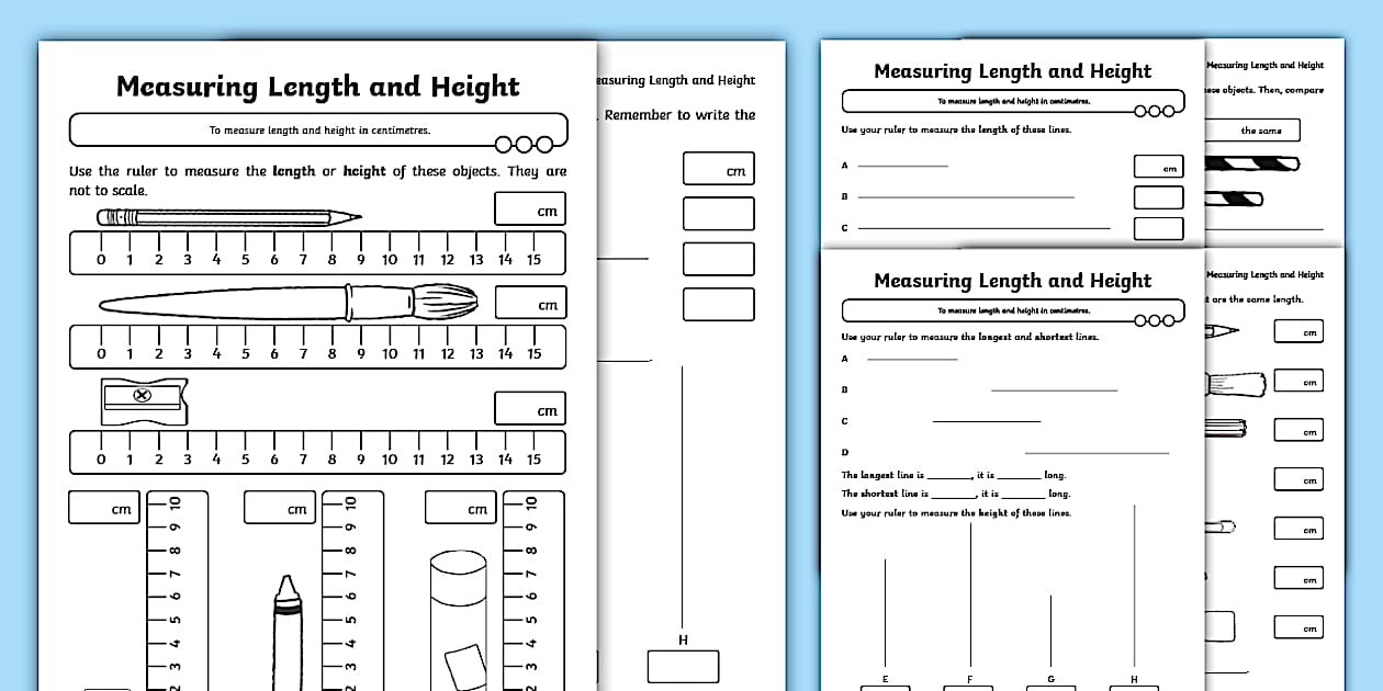 👉 Length Worksheets | Measuring Length Worksheets PDF | Twinkl