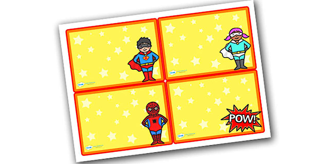 Editable Challenge Cards Superheroes (teacher made) - Twinkl