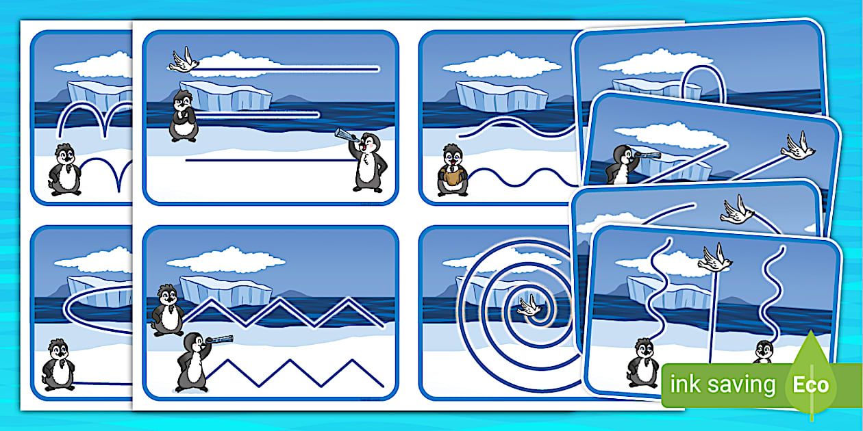 The Runaway Iceberg Mark-Making Pattern Cards | Twinkl