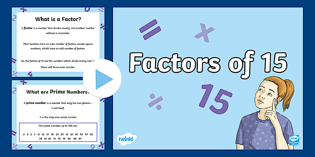 Factors of 15 PowerPoint | Twinkl | Northern Ireland