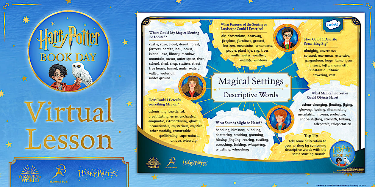 FREE! - Magical Descriptive Words | Harry Potter Book Day | Twinkl