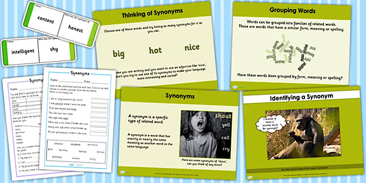 Identifying a Synonym Lesson Plan | Twinkl Teaching Packs