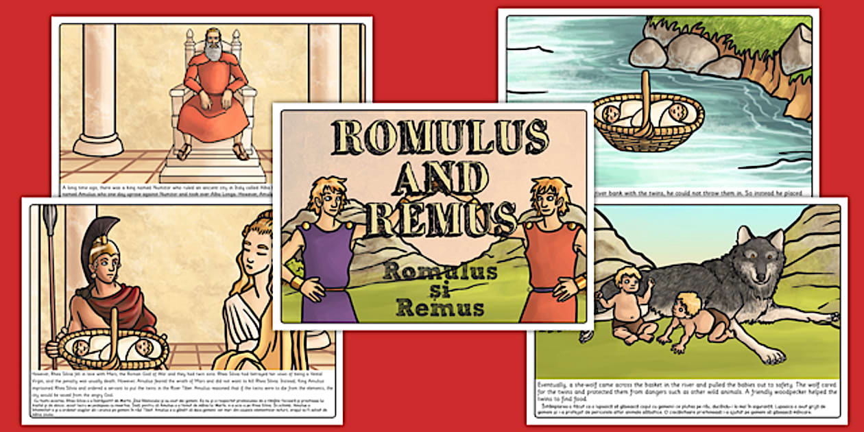 Romulus and Remus Story Romanian Translation (teacher made)