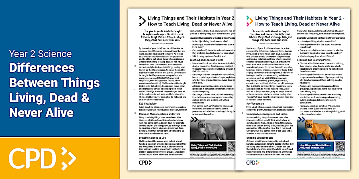 Living Things and Their Habitats in Year 2 (teacher made)