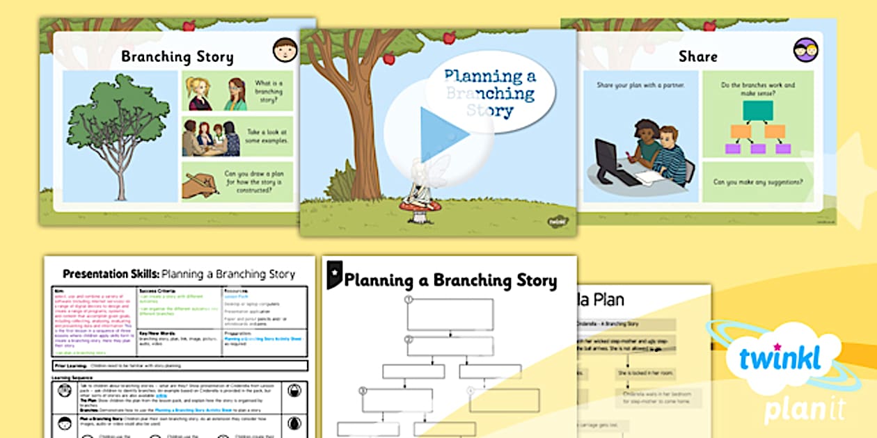 Computing: PowerPoint Presentation Skills: Planning a Branching Story ...