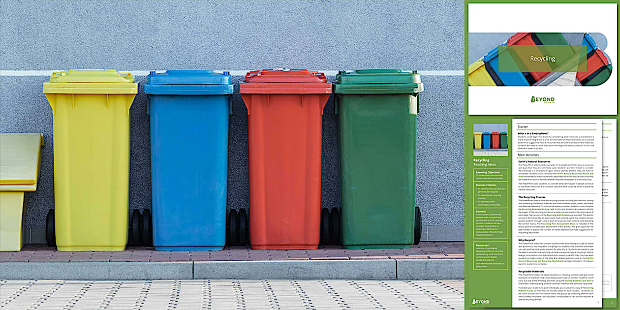 KS3 Materials and Recycling Lesson 4: Recycling Lesson Pack | Beyond