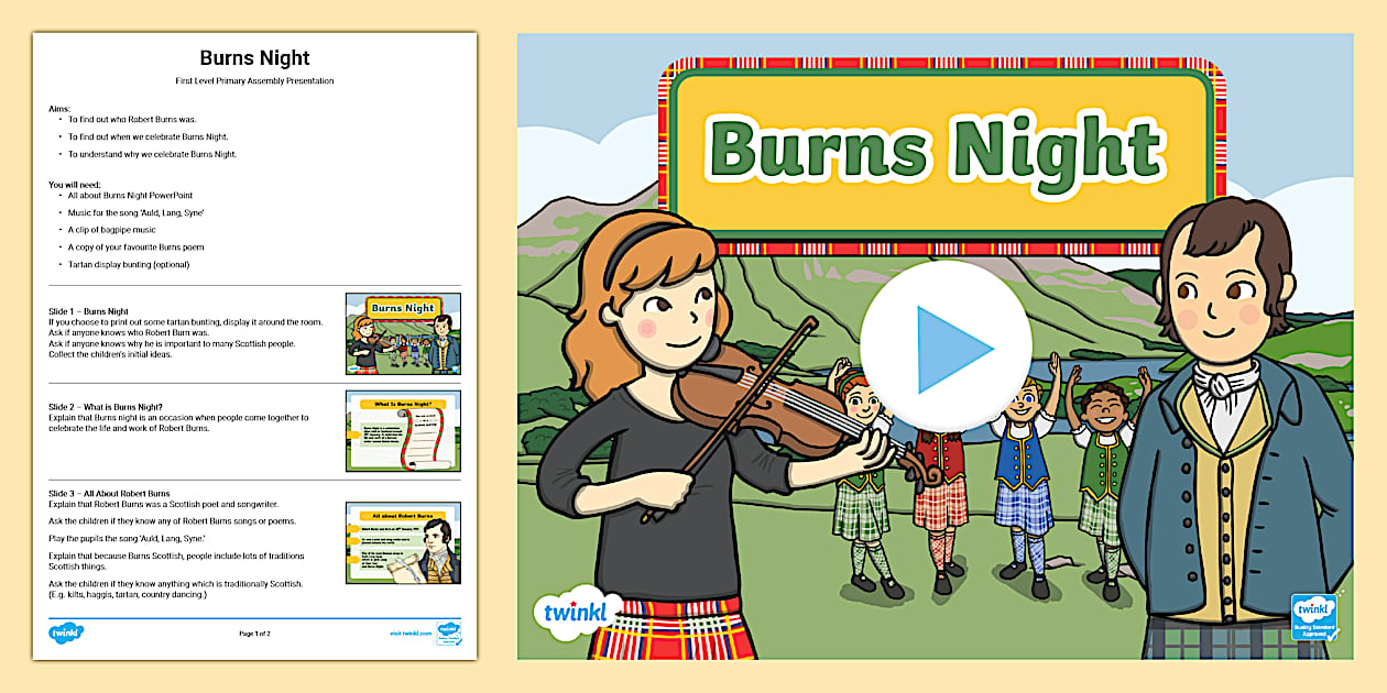 Burn Night First Level Assembly Pack (teacher made) - Twinkl