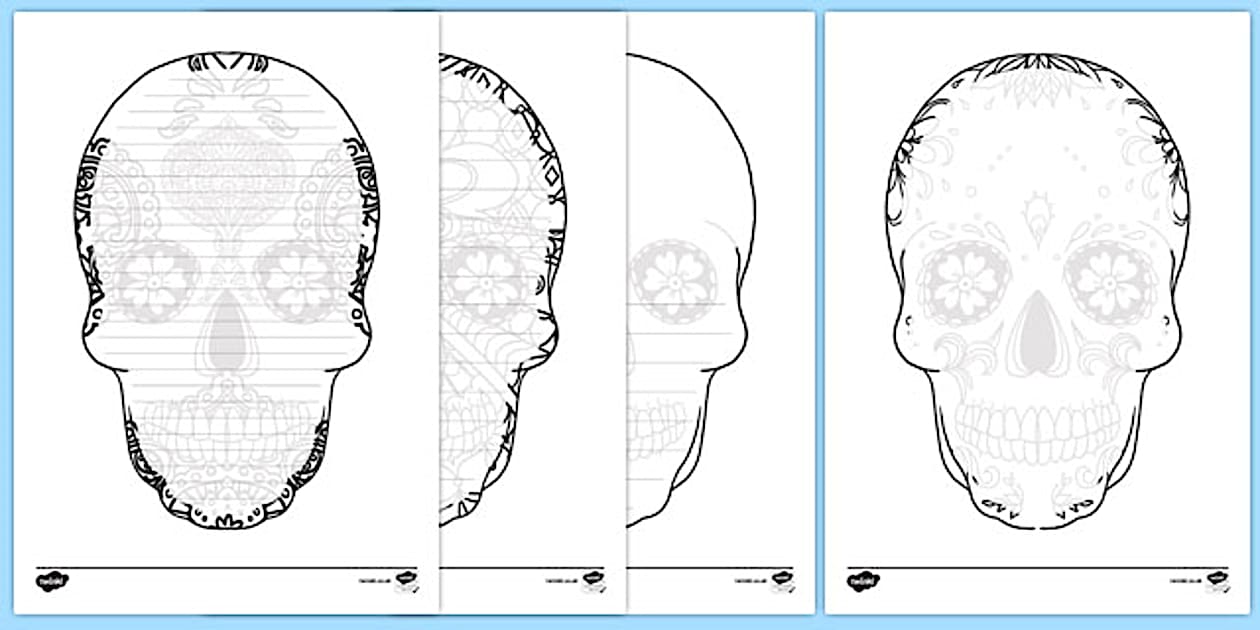 Day of the Dead Skull Writing Frames Pack (teacher made)