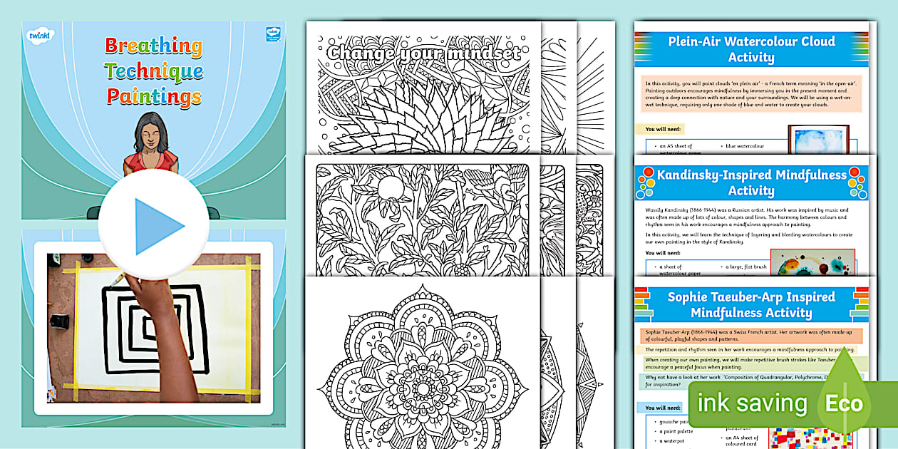 KS2 Mindful Painting Pack (teacher made) - Twinkl