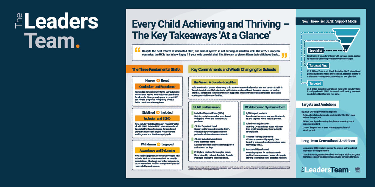 Every Child Achieving and Thriving - The Key Takeaways