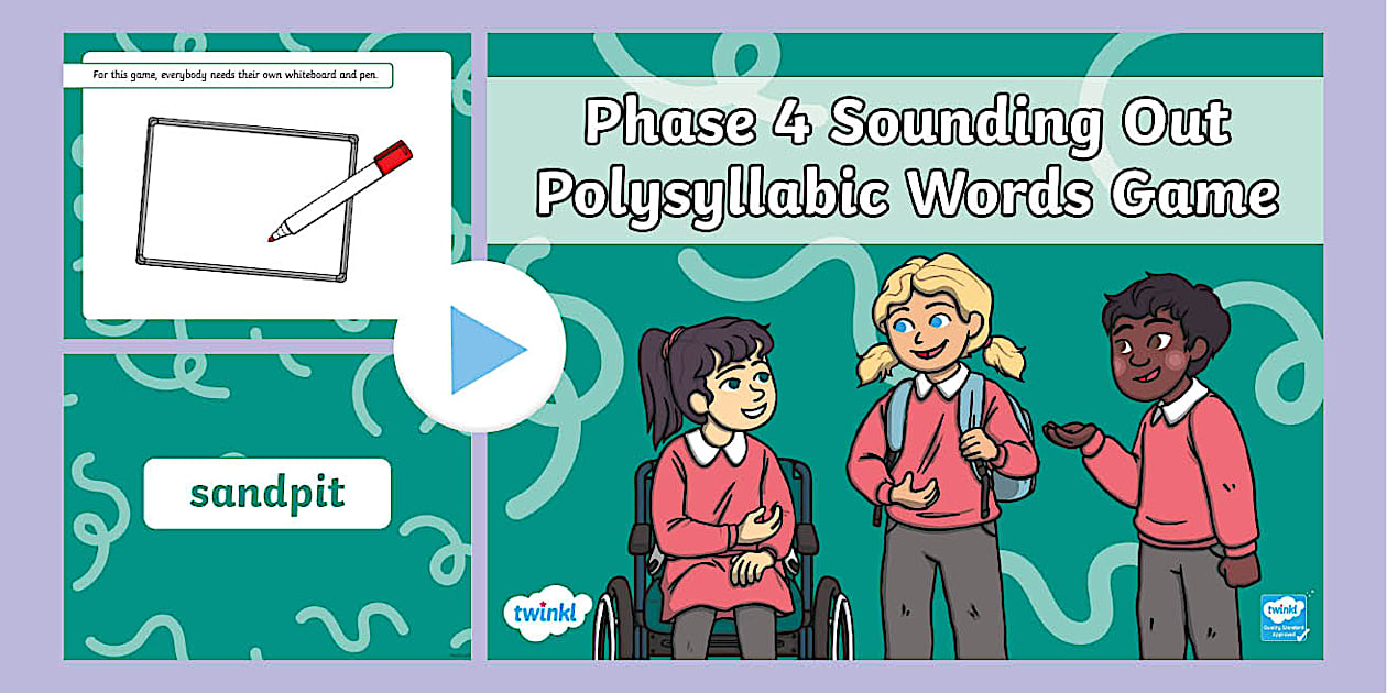 Phase 4 Sounding Out Polysyllabic Words Game | Twinkl