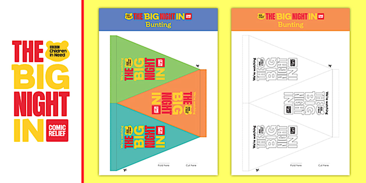 FREE! - BBC The Big Night In - Bunting (teacher made)