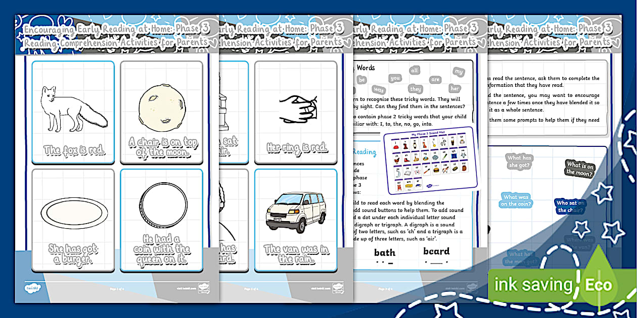 Phase 3 Reading Comprehension Activities for Parents