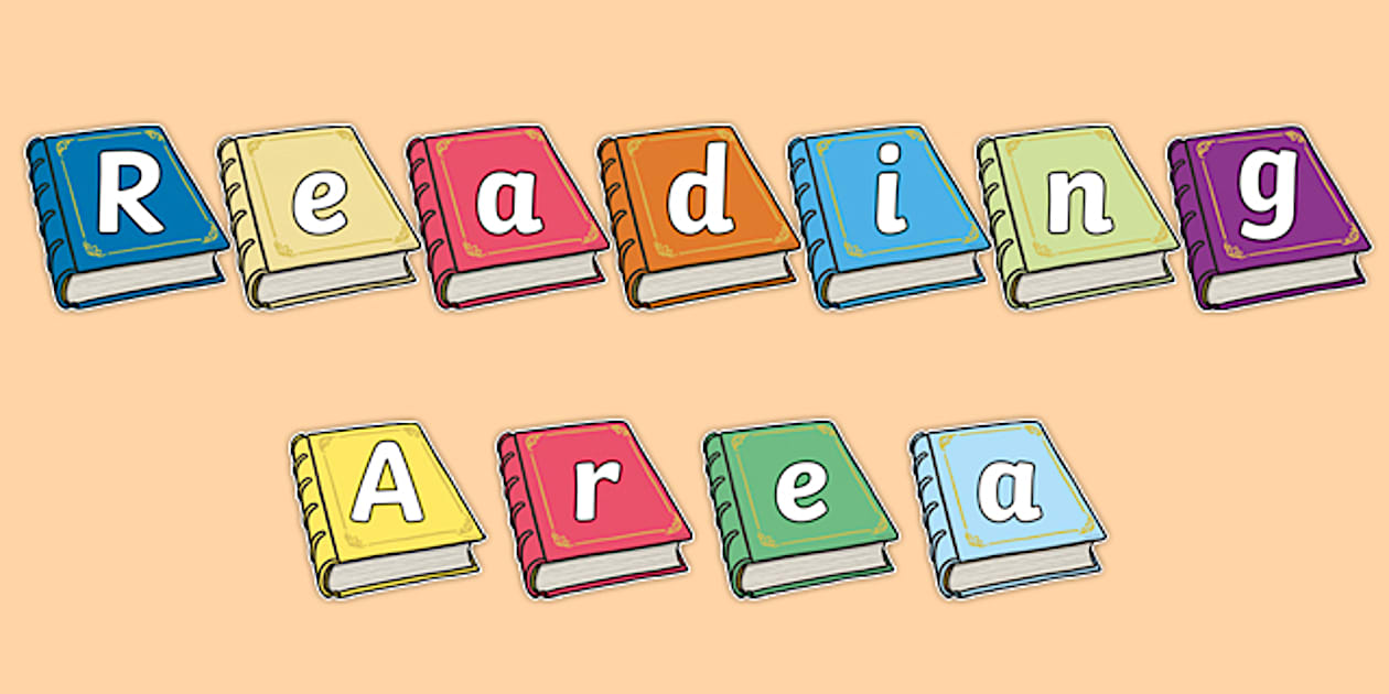 Reading Area on Books Display Cut Outs (teacher made)