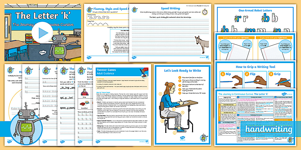 Continuous Cursive | Handwriting Practice - Twinkl