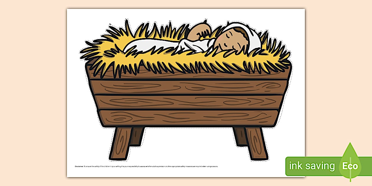 Baby Jesus Display Cut-Out (teacher made) - Twinkl