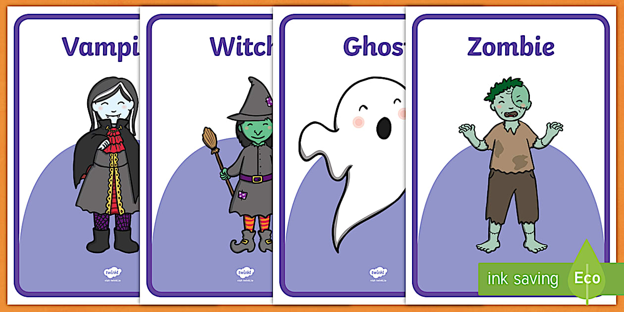 Halloween Aistear Role Play Display Posters