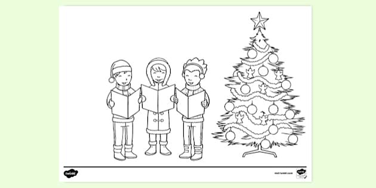 Free Printable Easy Christmas Colouring Page | Colouring