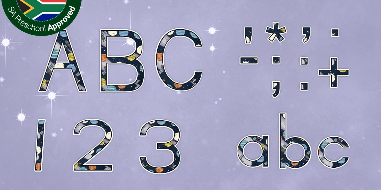 Space-Themed Display Lettering (teacher made) - Twinkl