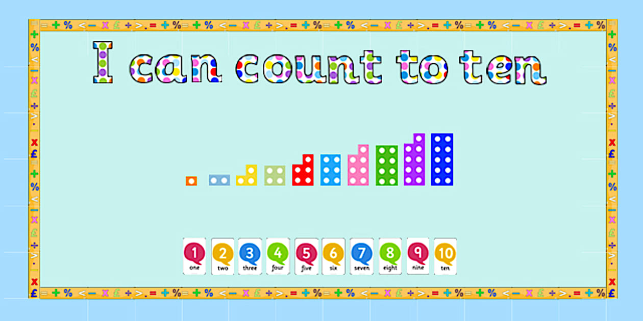 Ready Made I Can Count To Ten Display Pack - Twinkl