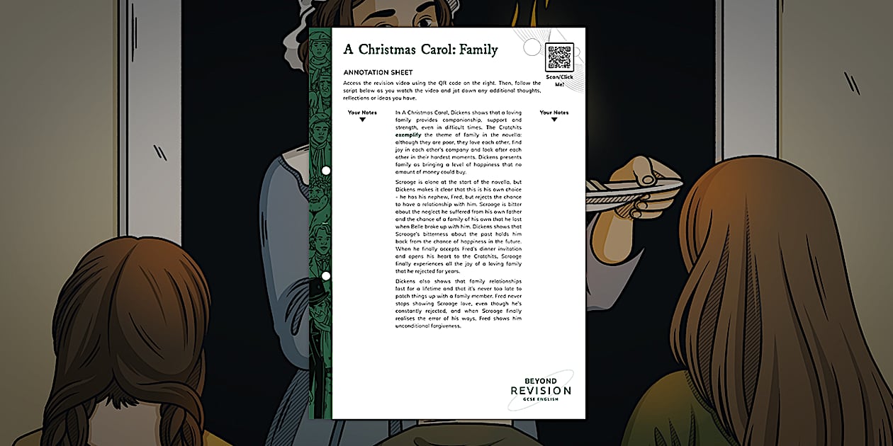 A Christmas Carol: Themes - Family Annotation Sheet