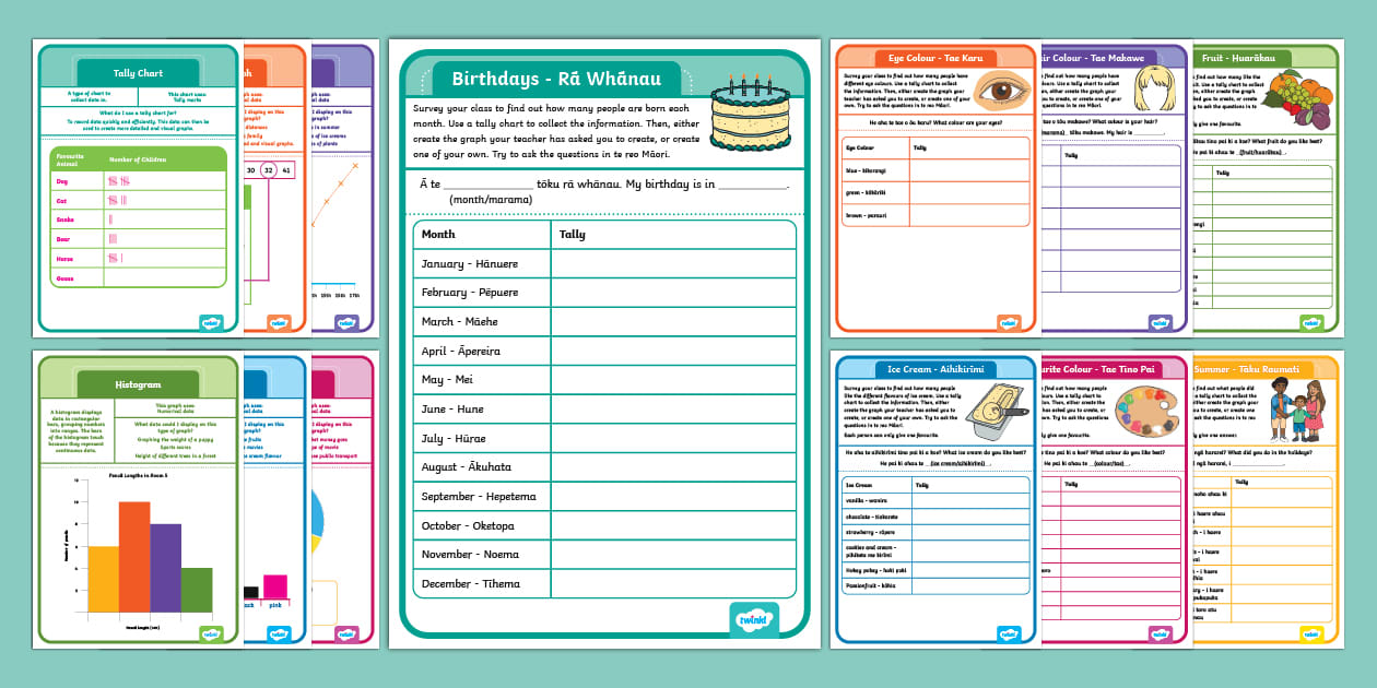 All About Me Bilingual Statistics Resource (teacher made)