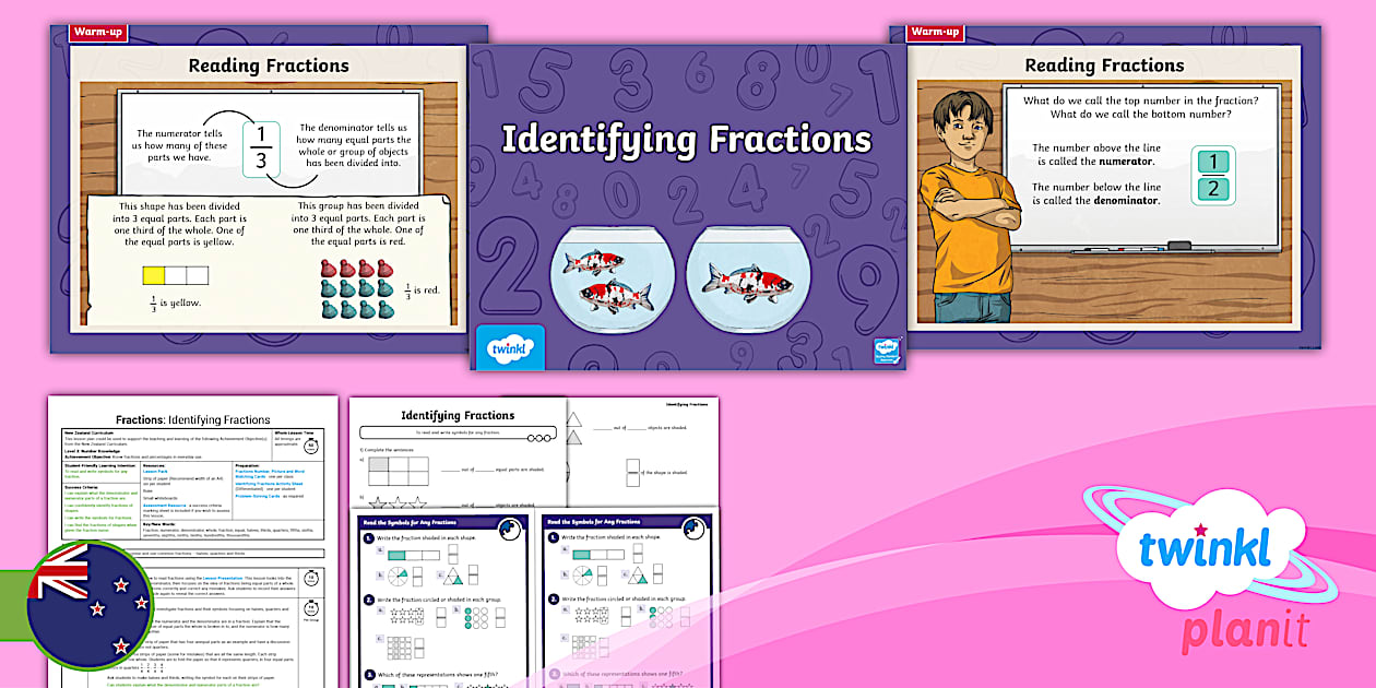 Level 3 Fractions: Read the Symbols for Any Fractions Lesson 1