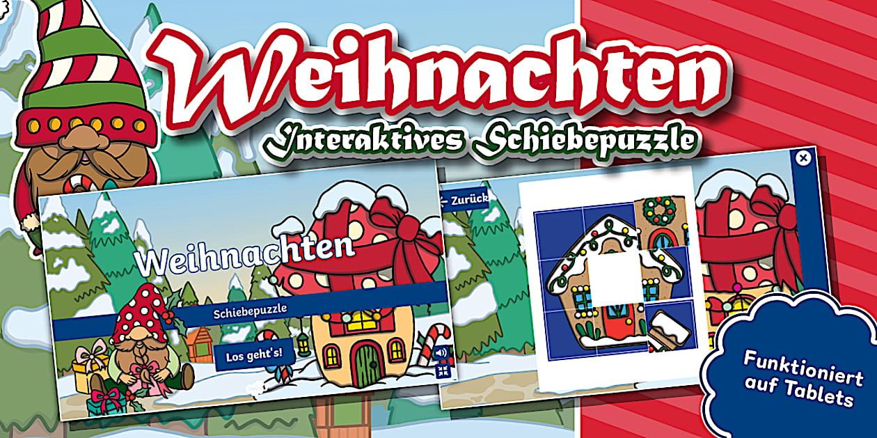 Weihnachten - Interaktives Schiebepuzzle