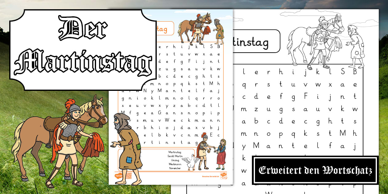 Der Martinstag - Suchsel - Twinkl Deutschland