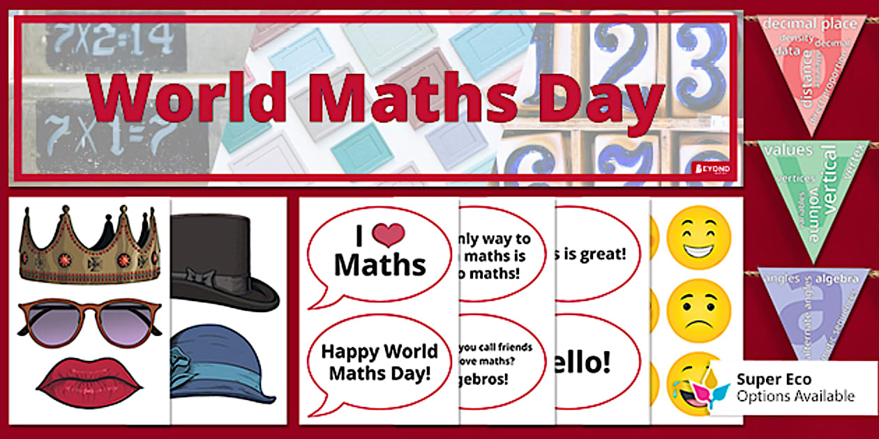 👉 World Maths Day Photo Booth | Display Packs | Beyond