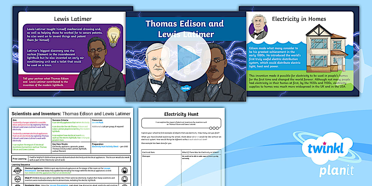 Scientists And Inventors | Thomas Edison Lesson | Y4 Pack 7