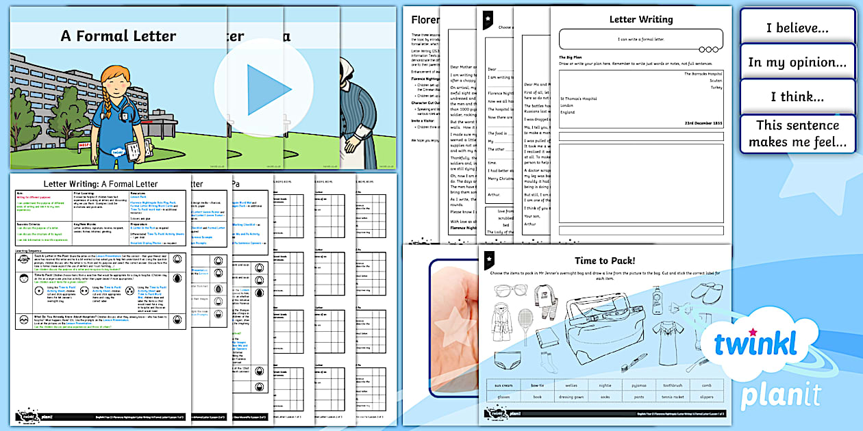Significant Individuals: Florence Nightingale: Letter Writing Y2 Genre Unit