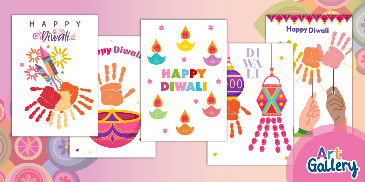 Diwali Handprint Pack (teacher made) - Twinkl