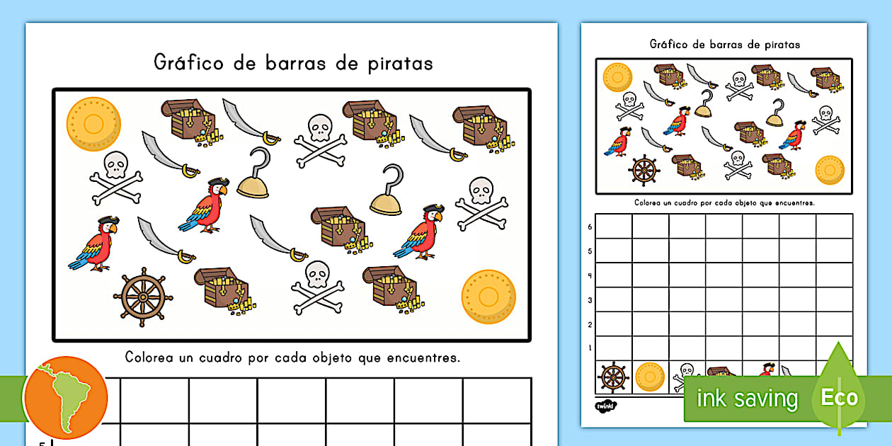 Ficha de actividad: Gráfico de piratas (teacher made)