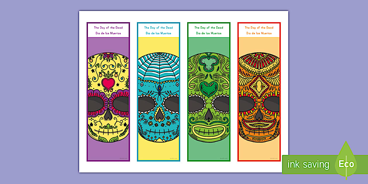 Day of the Dead Bookmarks | Teaching Resource | Twinkl USA