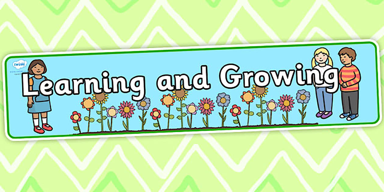 Learning and Growing Together Display Banner (Teacher-Made)