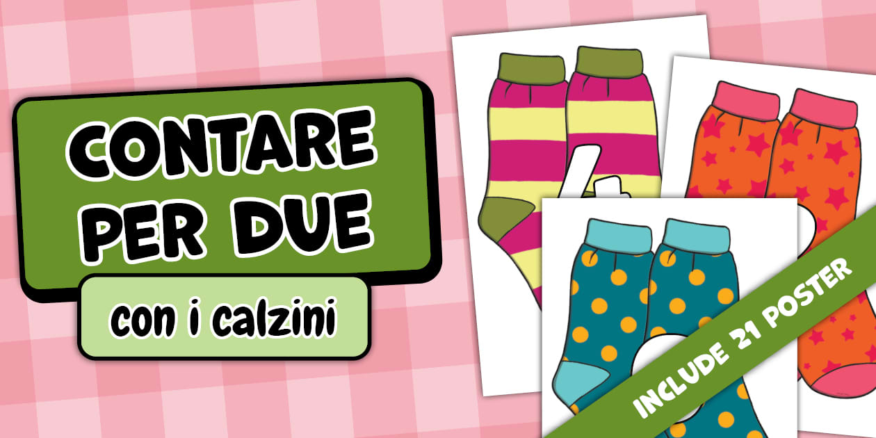 Contare per due con i calzini: poster
