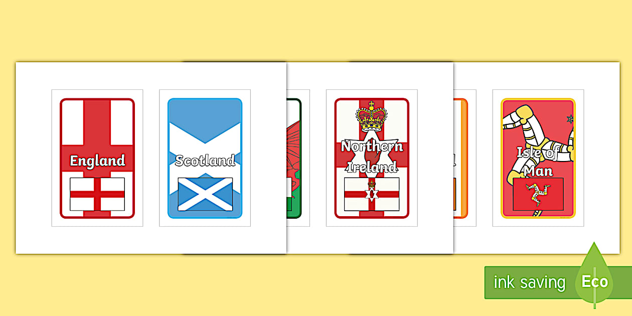 United Kingdom Flags Prompt Frame (professor feito) - Twinkl