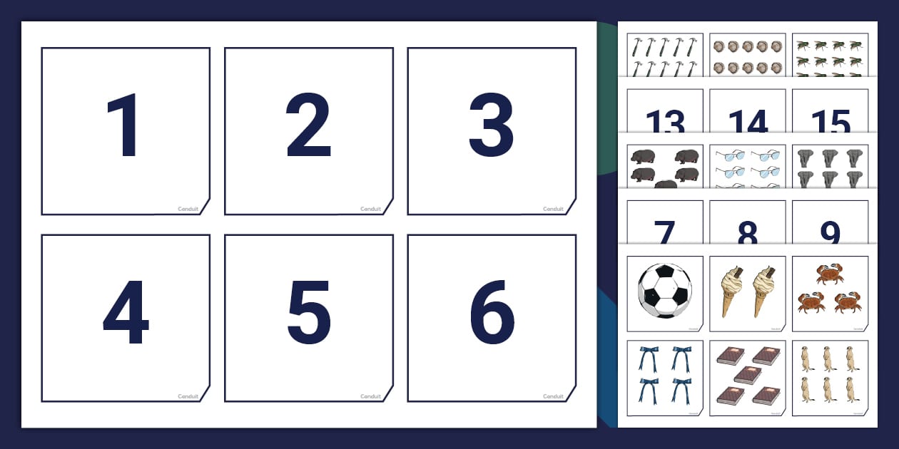 National 1 Number Skills: 1-20 Number and Quantity Matching