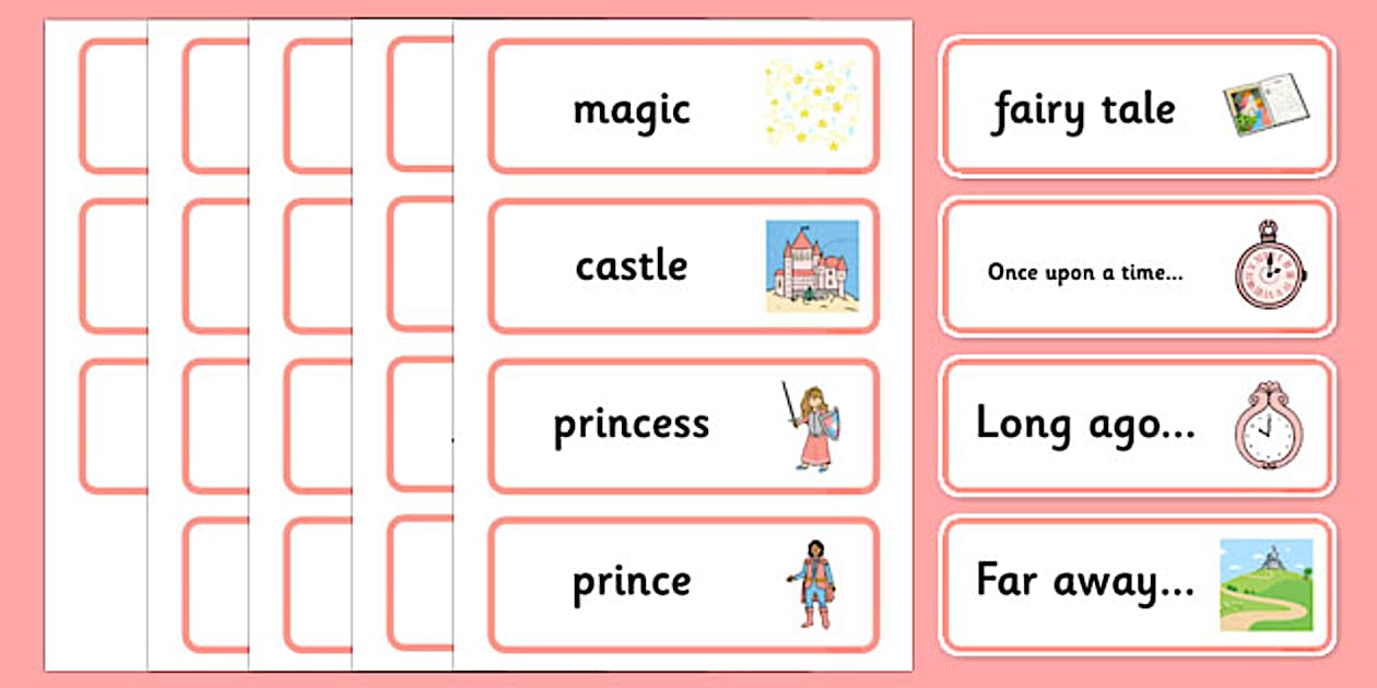 Fairy Tale Word Cards - ESL Fairy Tale Vocabulary - Twinkl