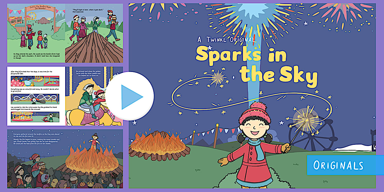Sparks in the Sky Story PowerPoint | Firework Story EYFS