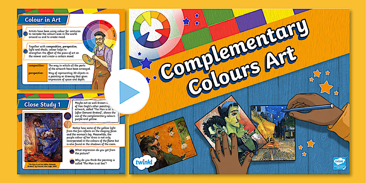 KS2 Complementary Colours Art PowerPoint (teacher made)
