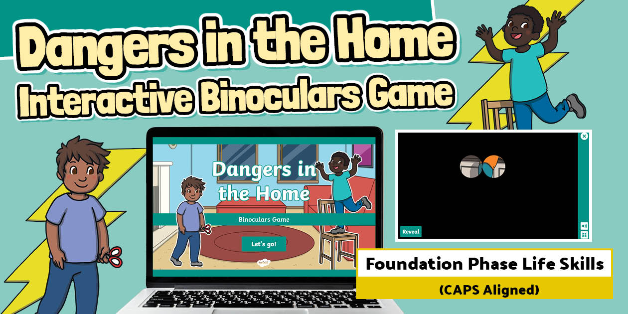 Life Skills Dangers in the Home Interactive Binoculars Game