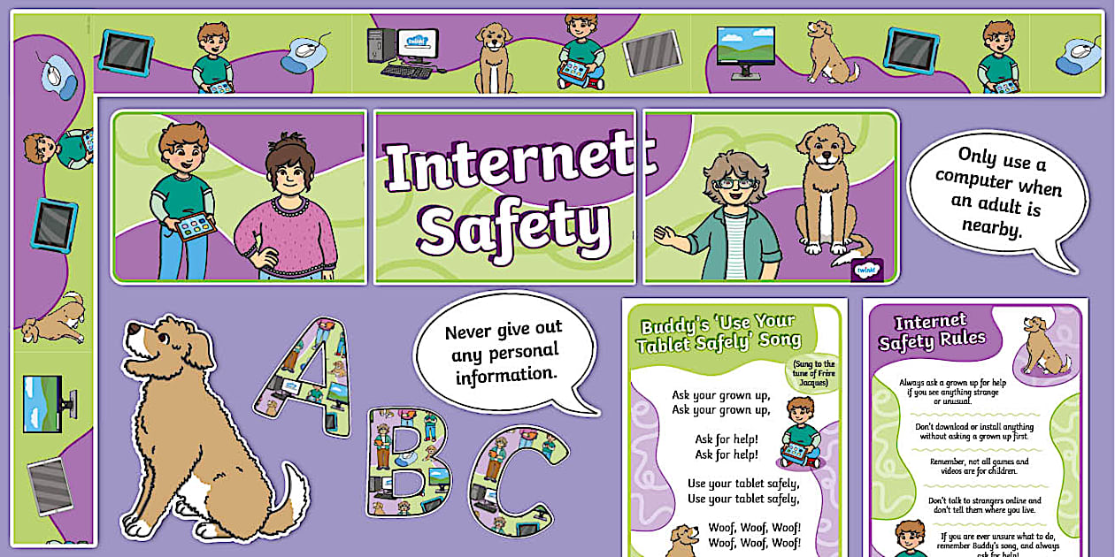 Buddy the Dog's Internet Safety Display Pack (teacher made)