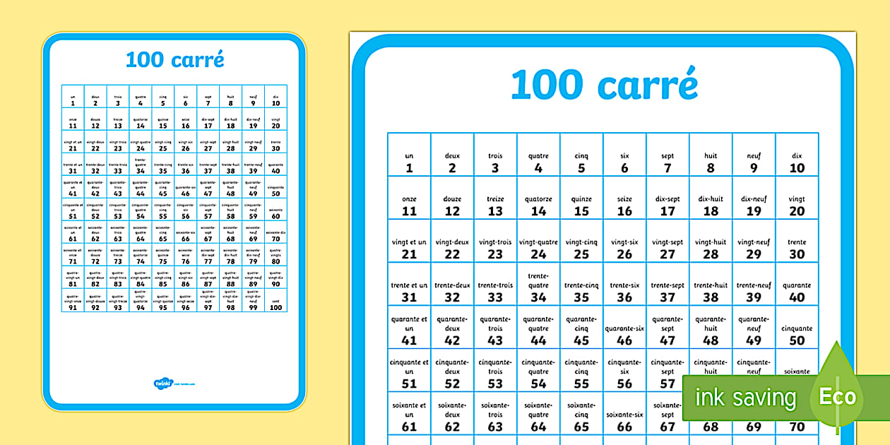 Les nombres de 0 à 100 PDF | Ressource Twinkl - Twinkl
