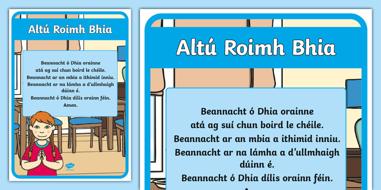 Altú Roimh Bhéile (l'enseignant a fait) - Twinkl
