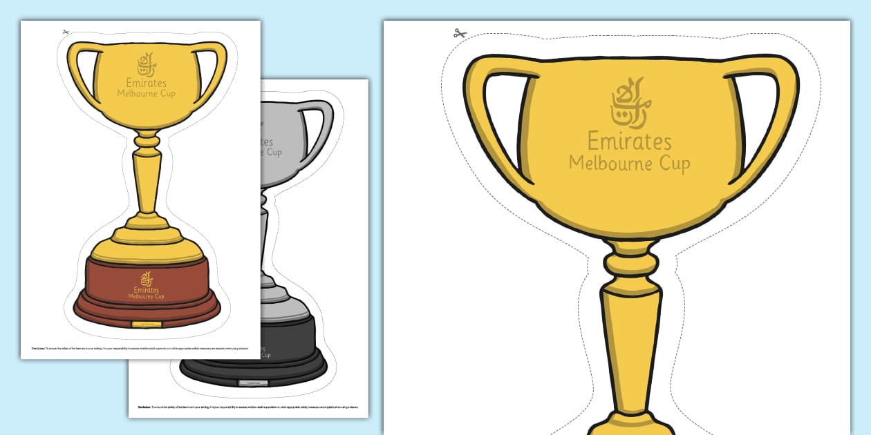 Melbourne Cup Trophy Cut Out (professor feito) - Twinkl