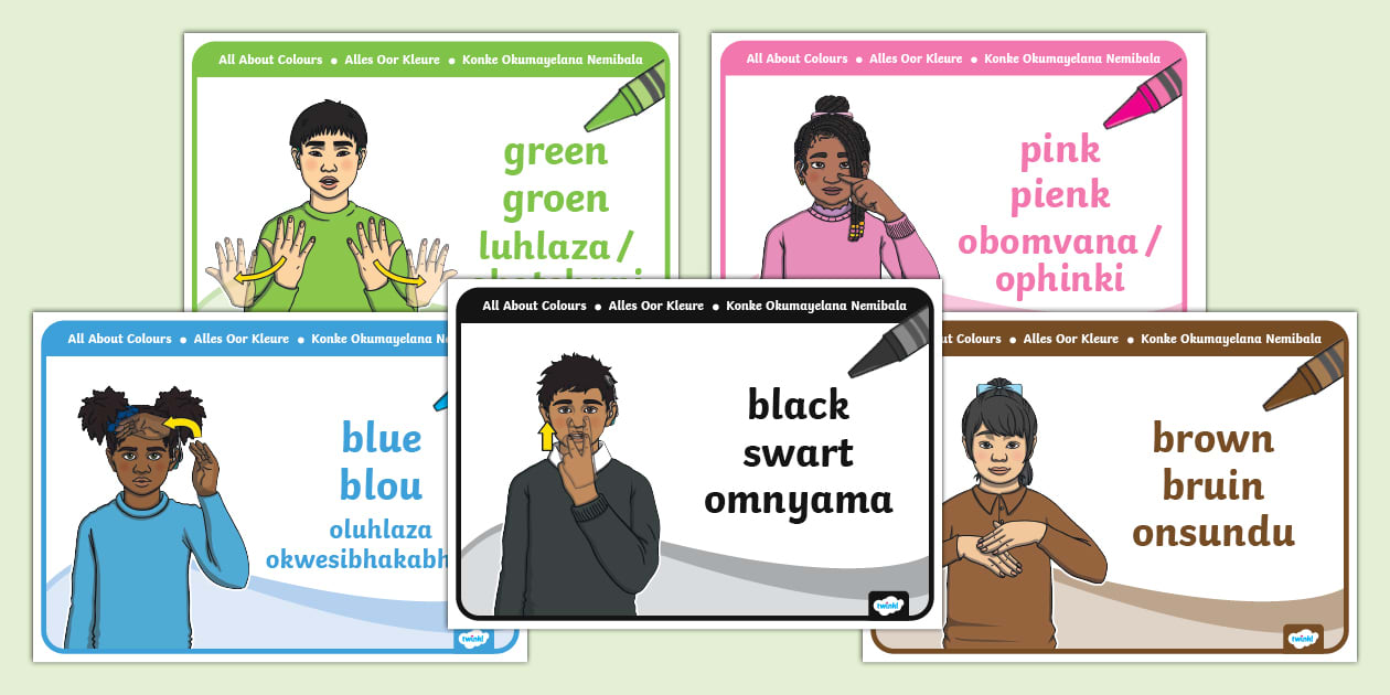Foundation Phase - Colours – Multilingual Posters